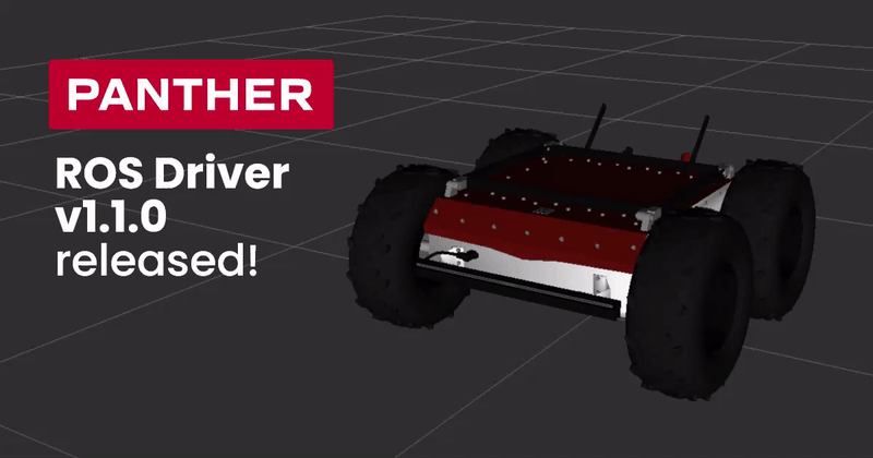 Panther ROS driver v1.1.0 released! | Husarion
